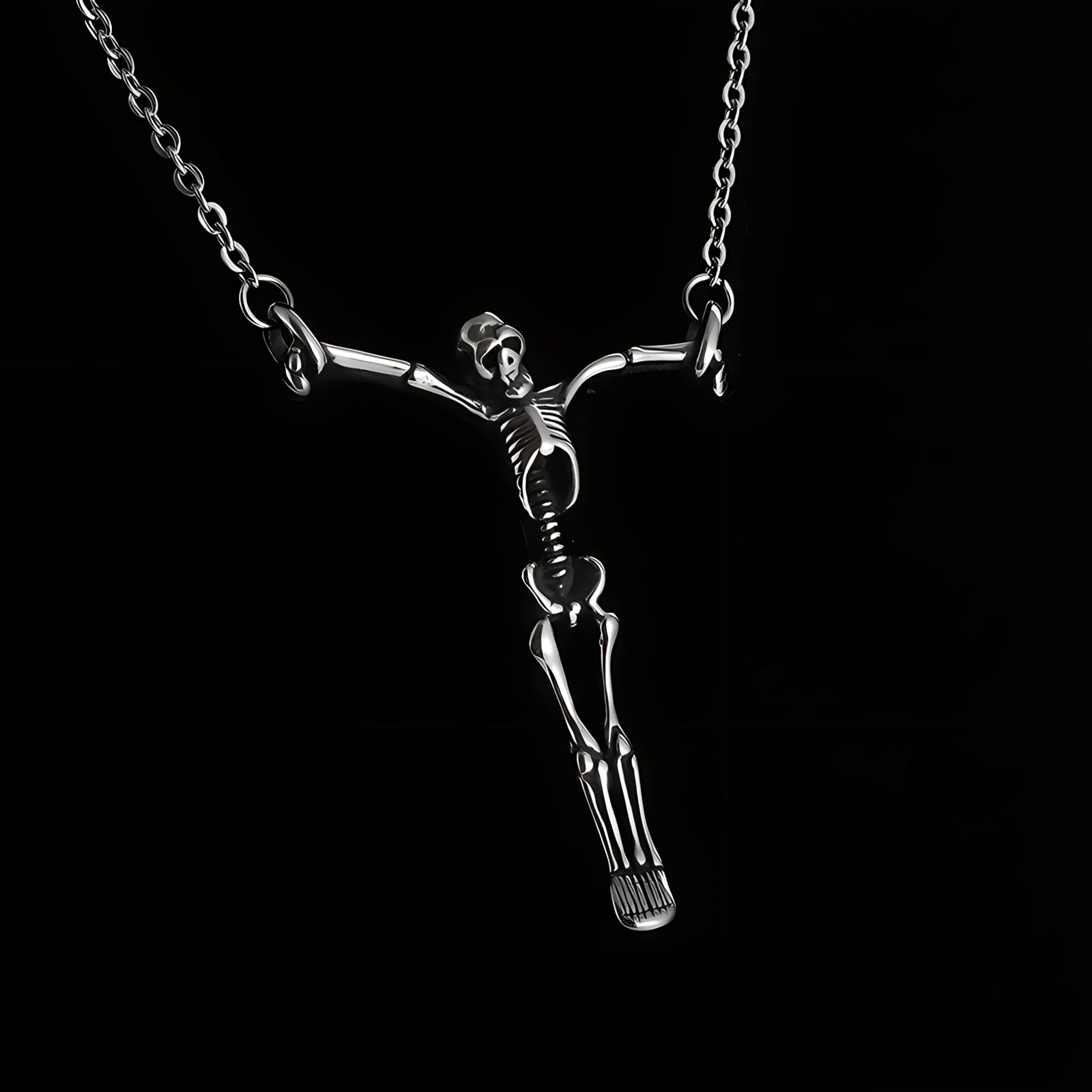 Hanging Skeleton Necklace